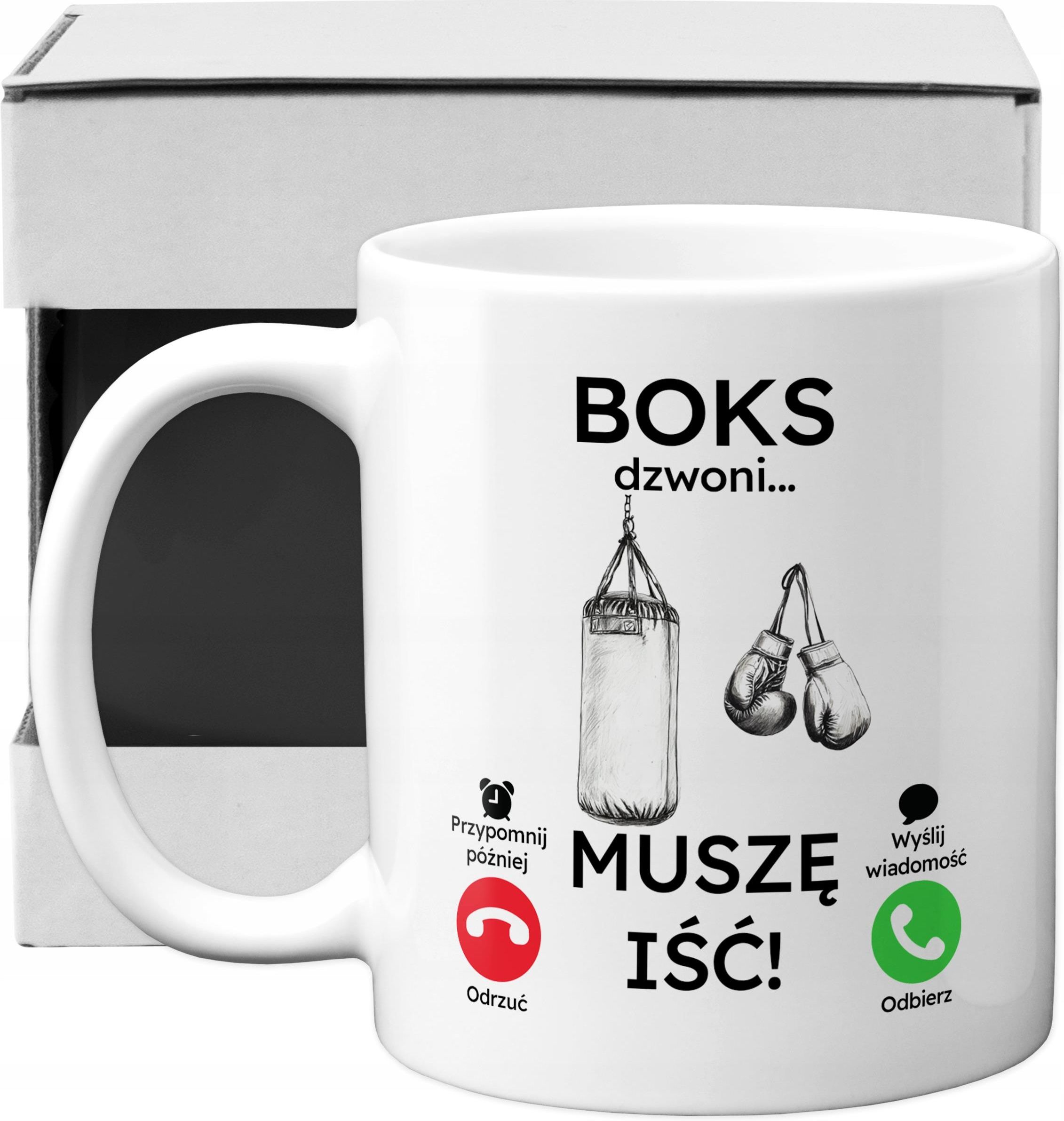 Boks Dzwoni Muszę Iść Kubek Boks Worek Rękawice Dla Boksera Boxing ...