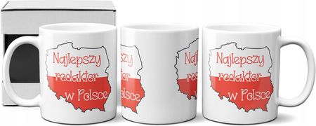 Dla Redaktora Kubek Najlepszy Redaktor W Polsce Polska Mapa Flaga (19446) - Opinie i atrakcyjne ...
