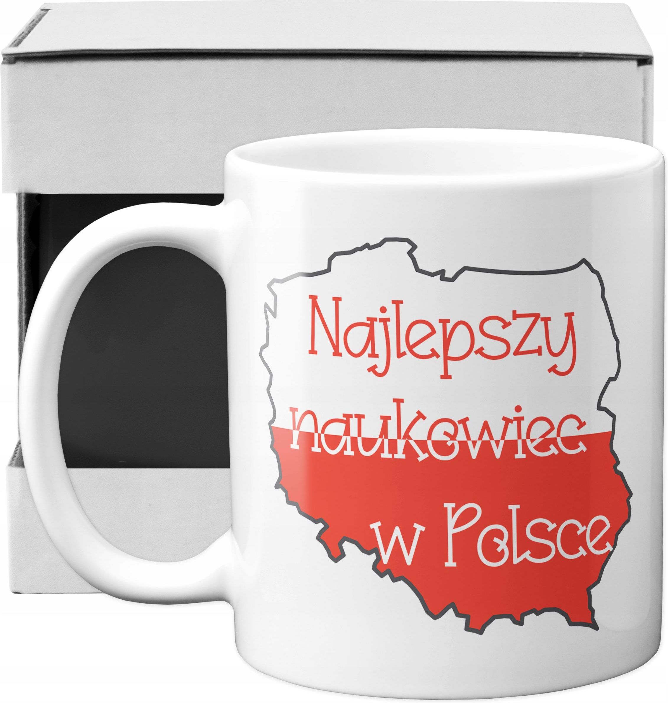 Dla Naukowca Kubek Najlepszy Naukowiec W Polsce Polska Mapa Flaga (19090) - Opinie i atrakcyjne ...