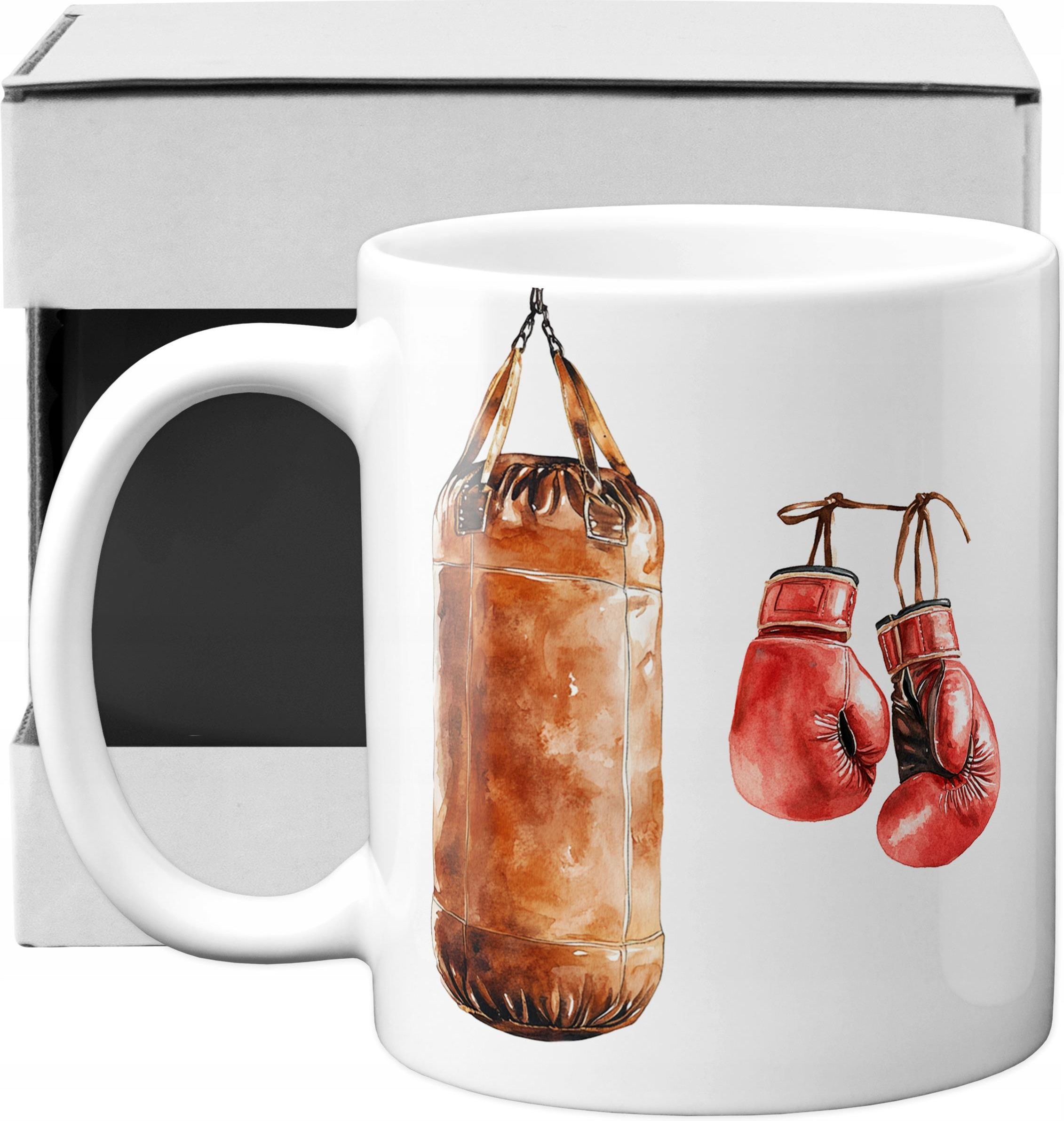 Worek Bokserski Rękawice Bokserskie Kubek Dla Boksera Bokser Boxing ...