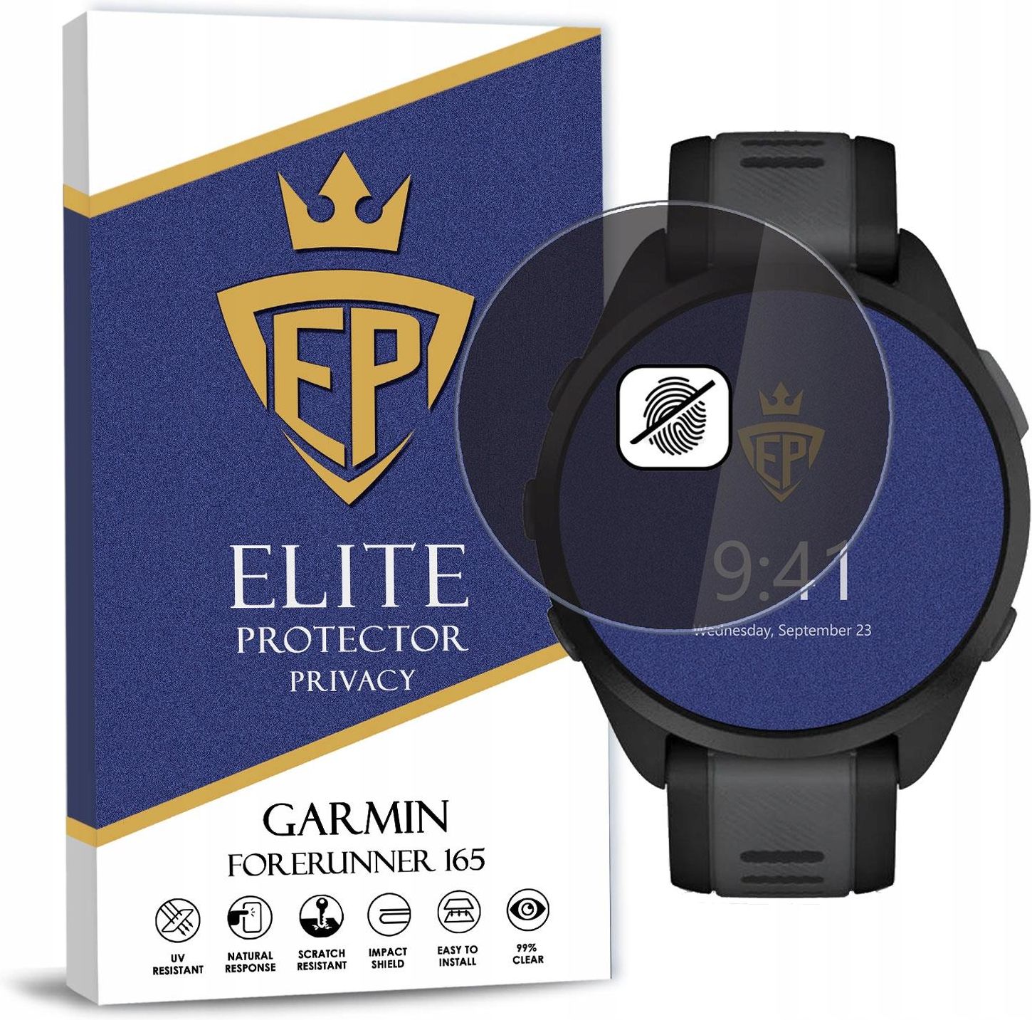 Elite Protector Folia 5D Prywatyzująca Do Garmin Forerunner 165 ...