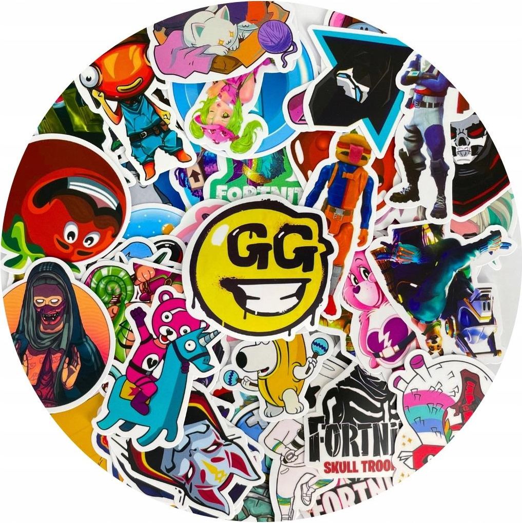 Zestaw Naklejek Sticker Bomb Wlepki Fortnite Gg 50szt. N150 - Opinie i ...
