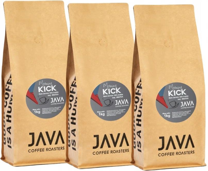 Kawa Java Coffee Ciemno Świeżo Palona Brazylia 3kg Ziarno Dla Biura Do ...
