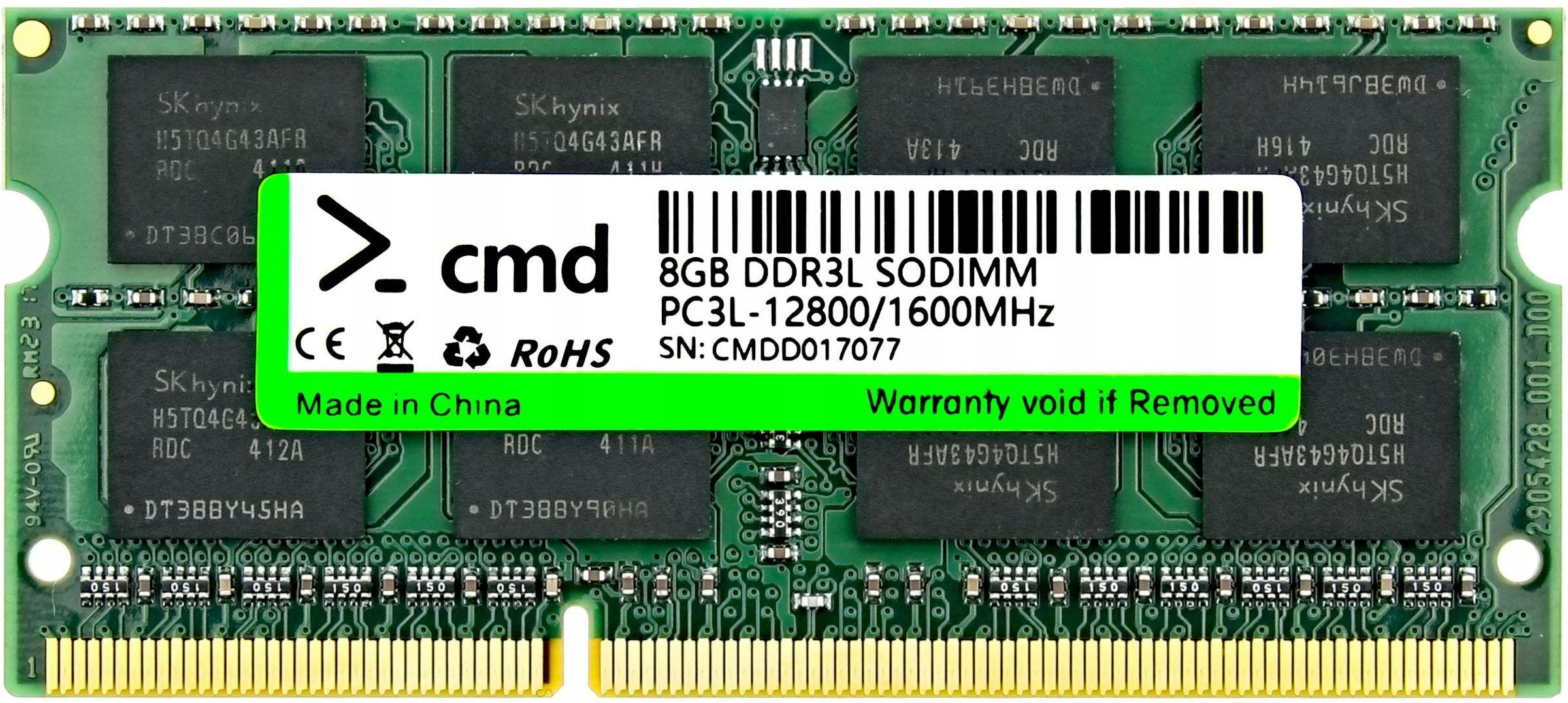 Podzespoły Do Laptopa Cmd Pamięć Ram 8gb Do Acer Aspire E5 551 E5 551g