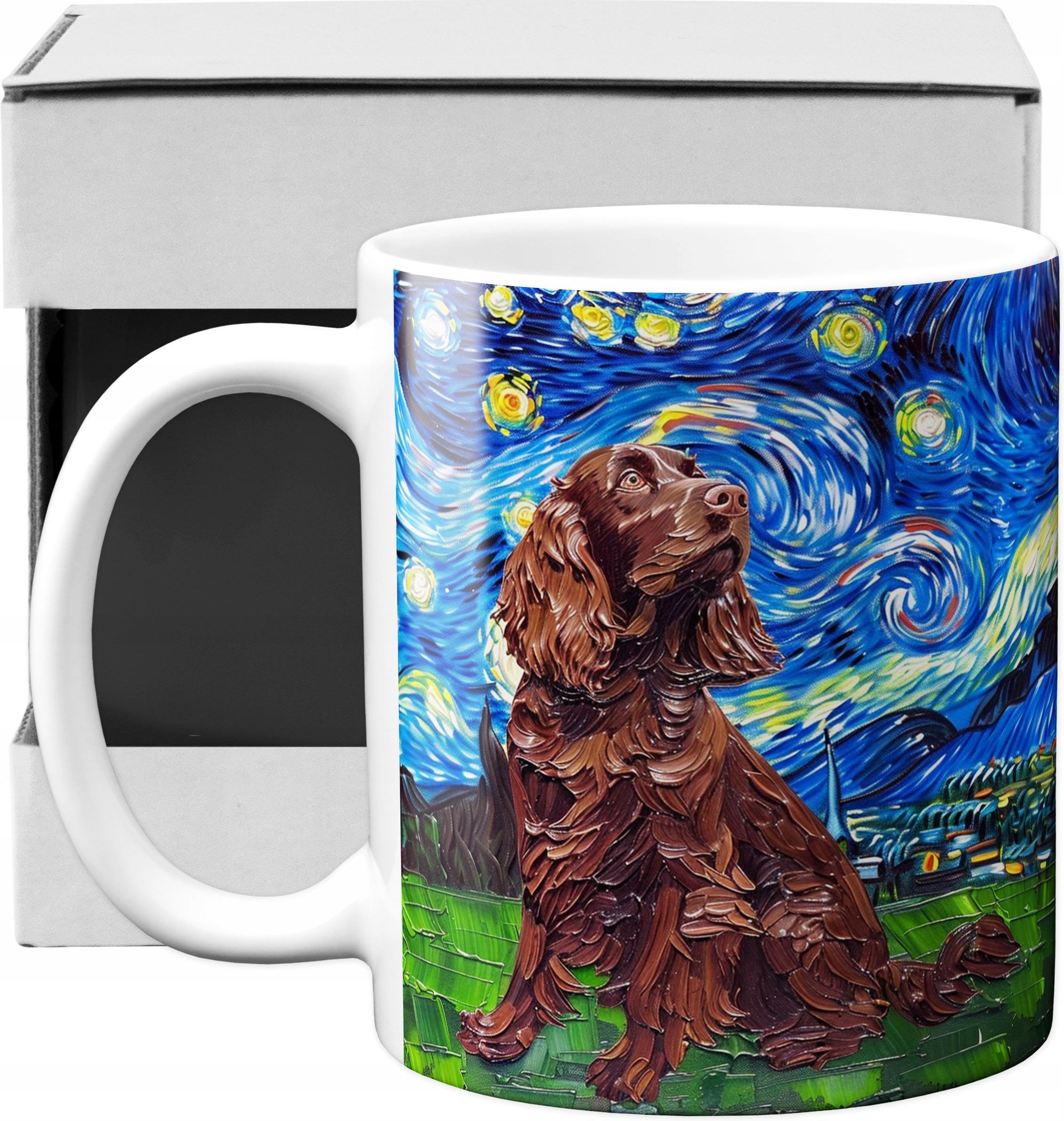 Cocker Spaniel Angielski Starry Night Gwiaździsta Noc Kubek Pies Koker ...