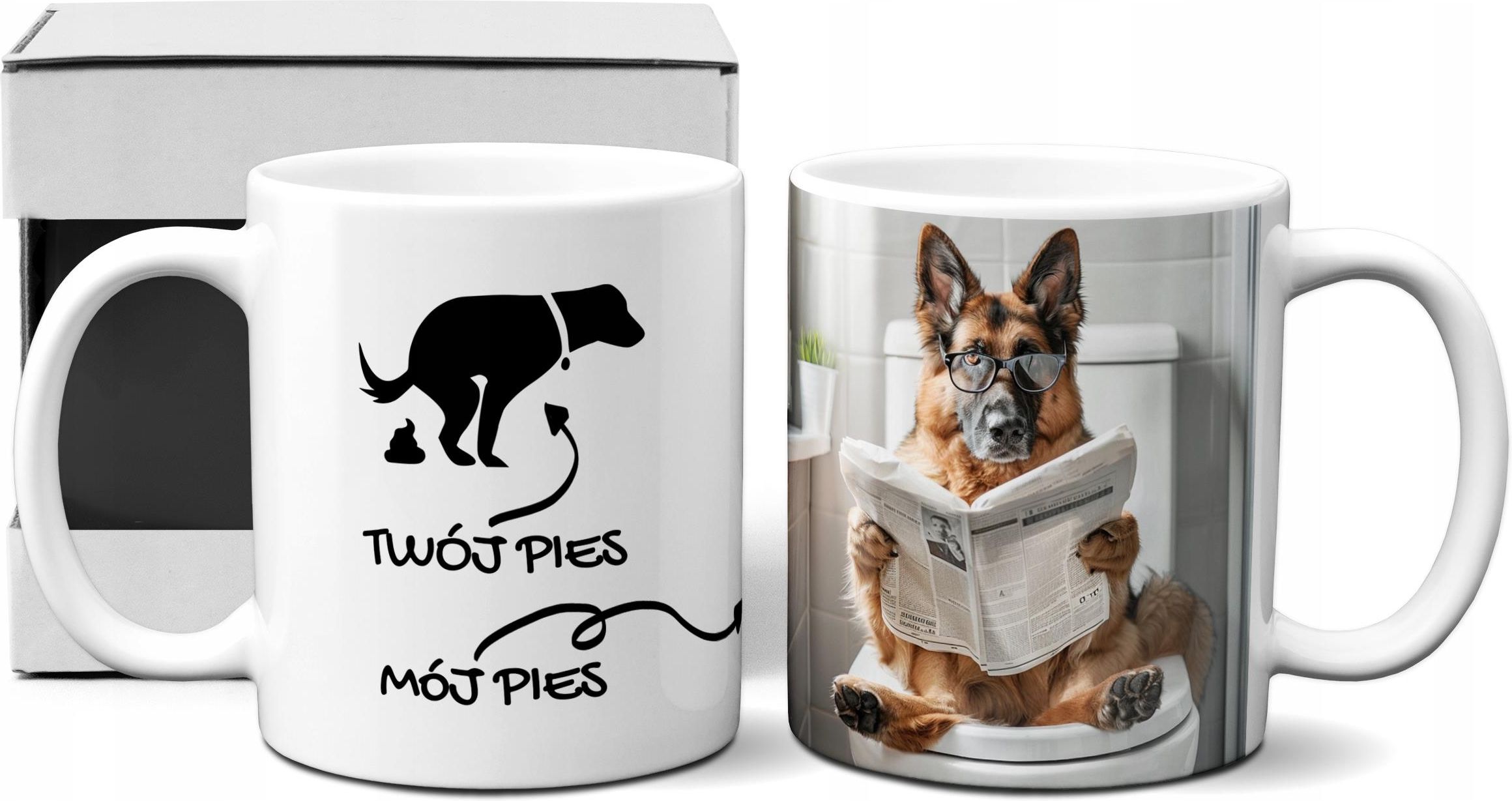 Owczarek Niemiecki Kubek Twój Mój Pies Kupa Stolec Toaleta Wc Dog ...