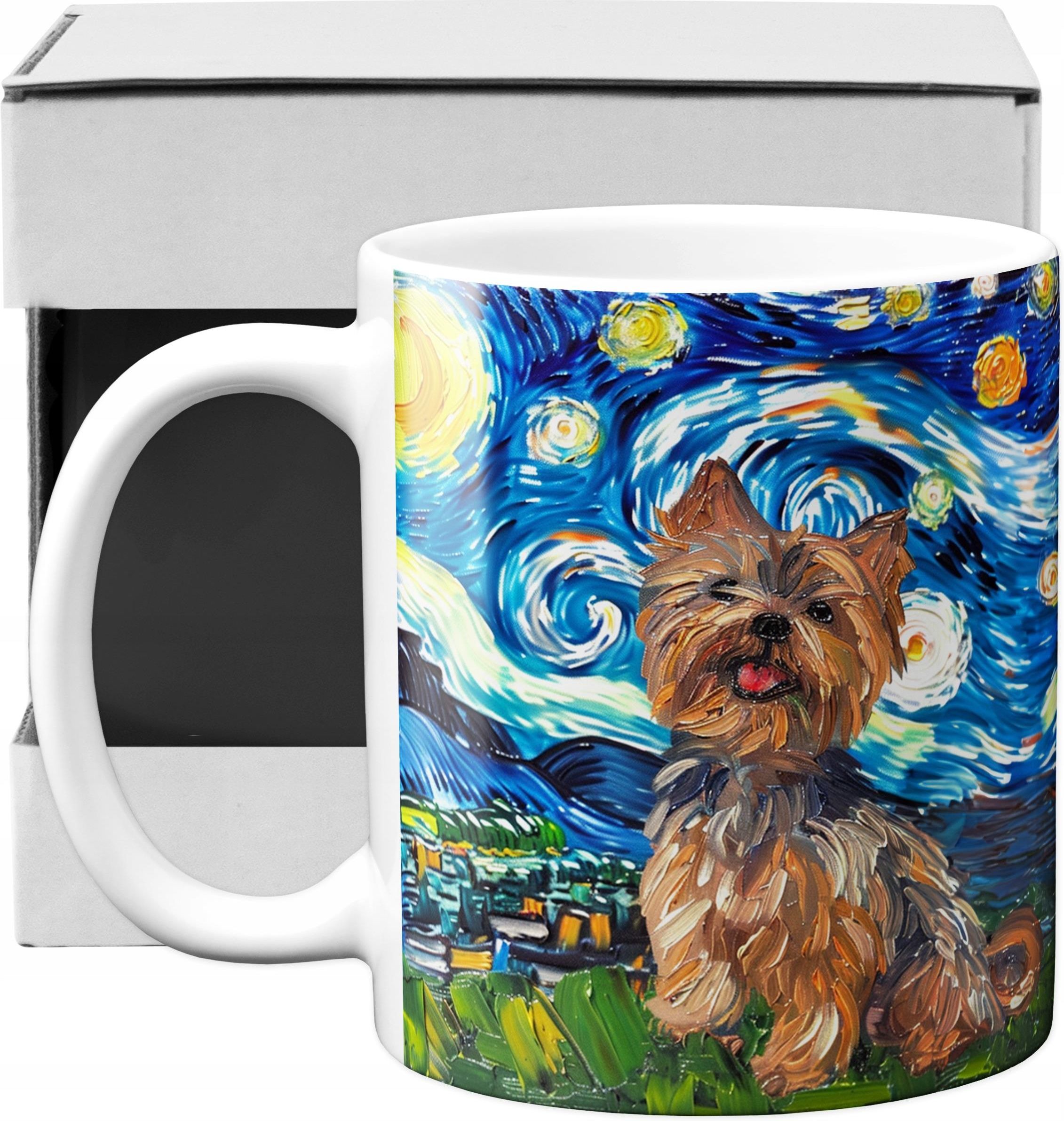 Yorkshire Terrier Starry Night Gwiaździsta Noc Kubek Terier York Jork ...