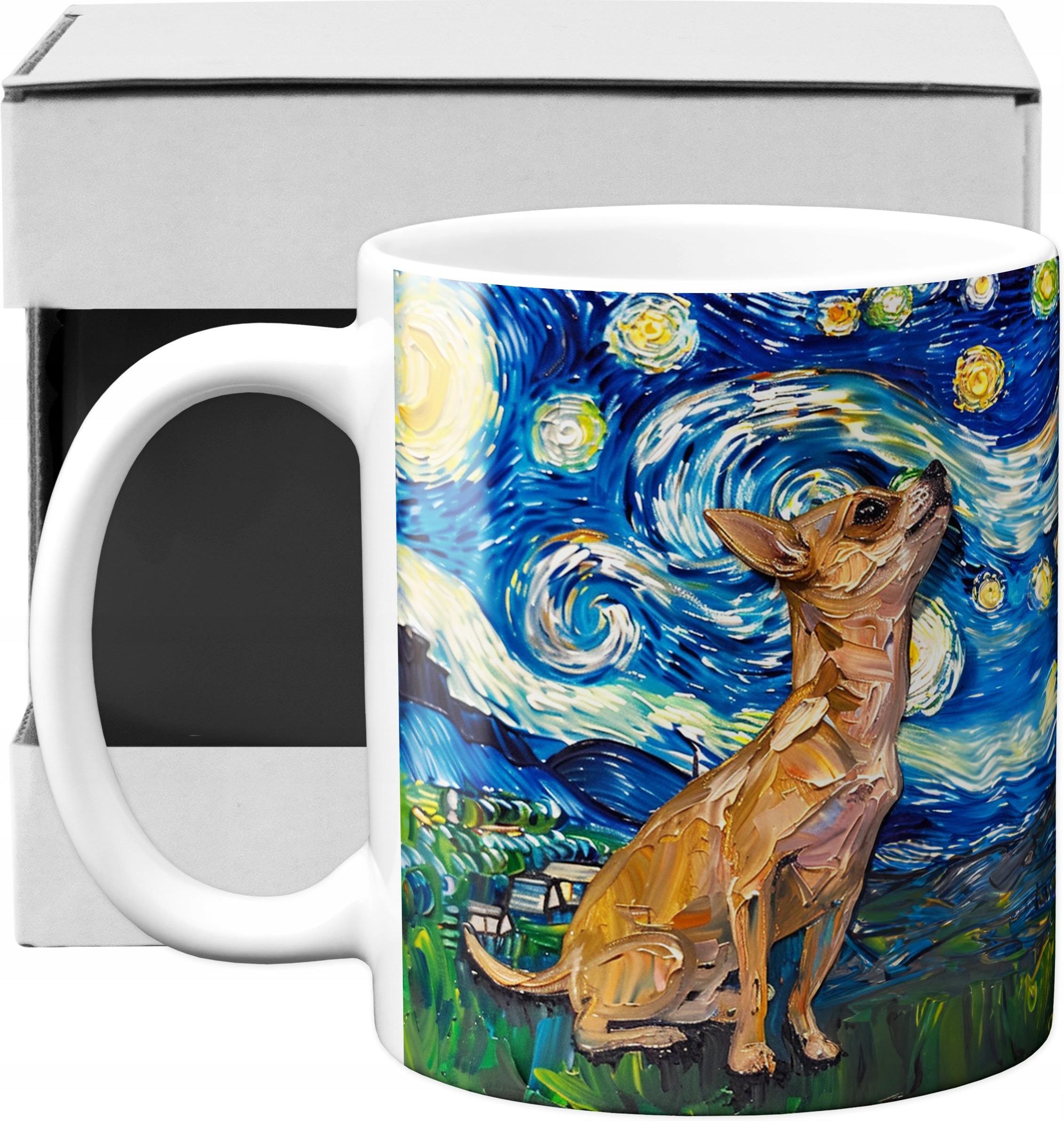 Cziłała Chihuahua Starry Night Gwiaździsta Noc Czi Chi Kubek Pies Dog ...