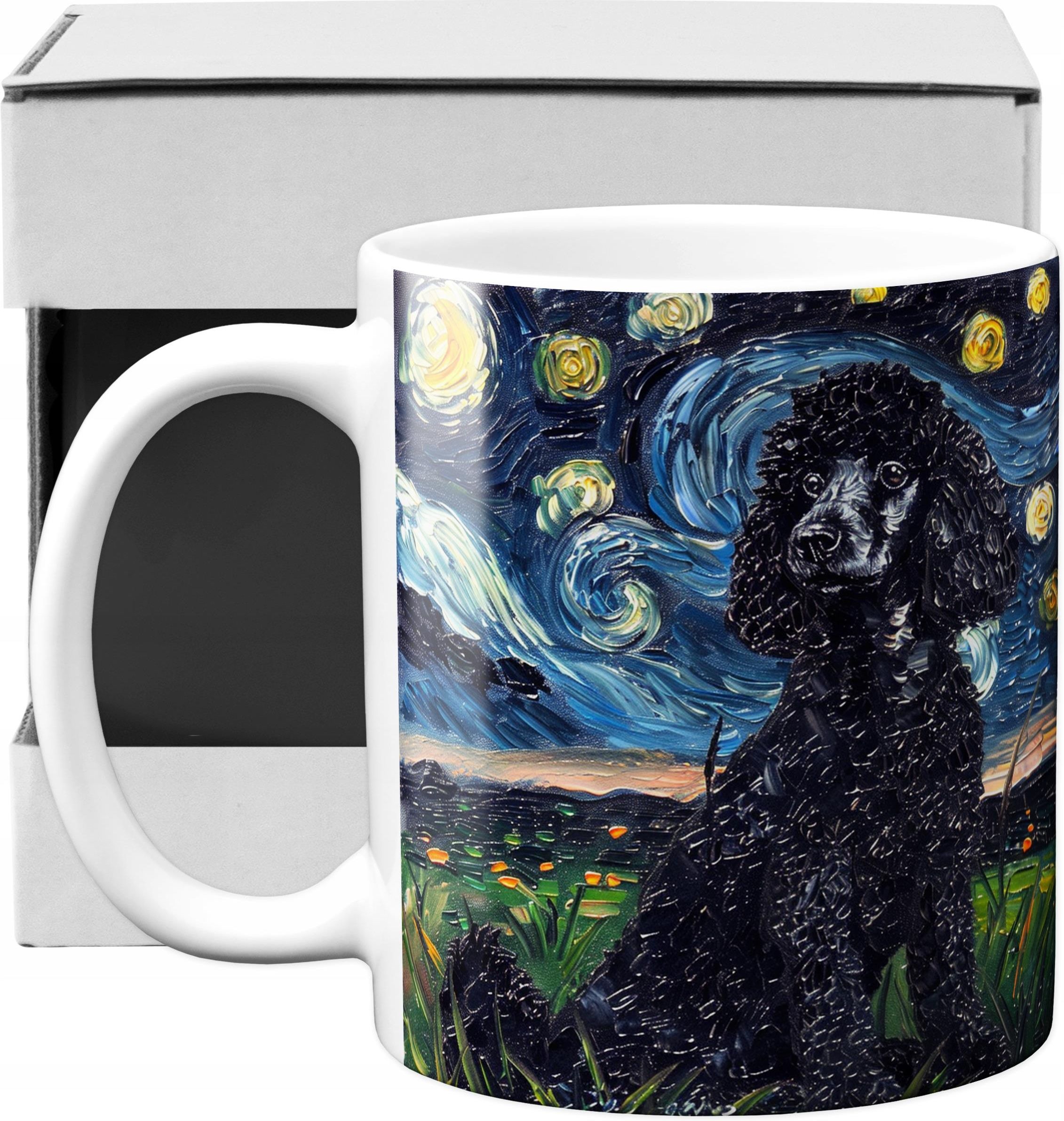 Pudel Starry Night Gwiaździsta Noc Kubek Z Pudlem Pies Poodle Dog ...