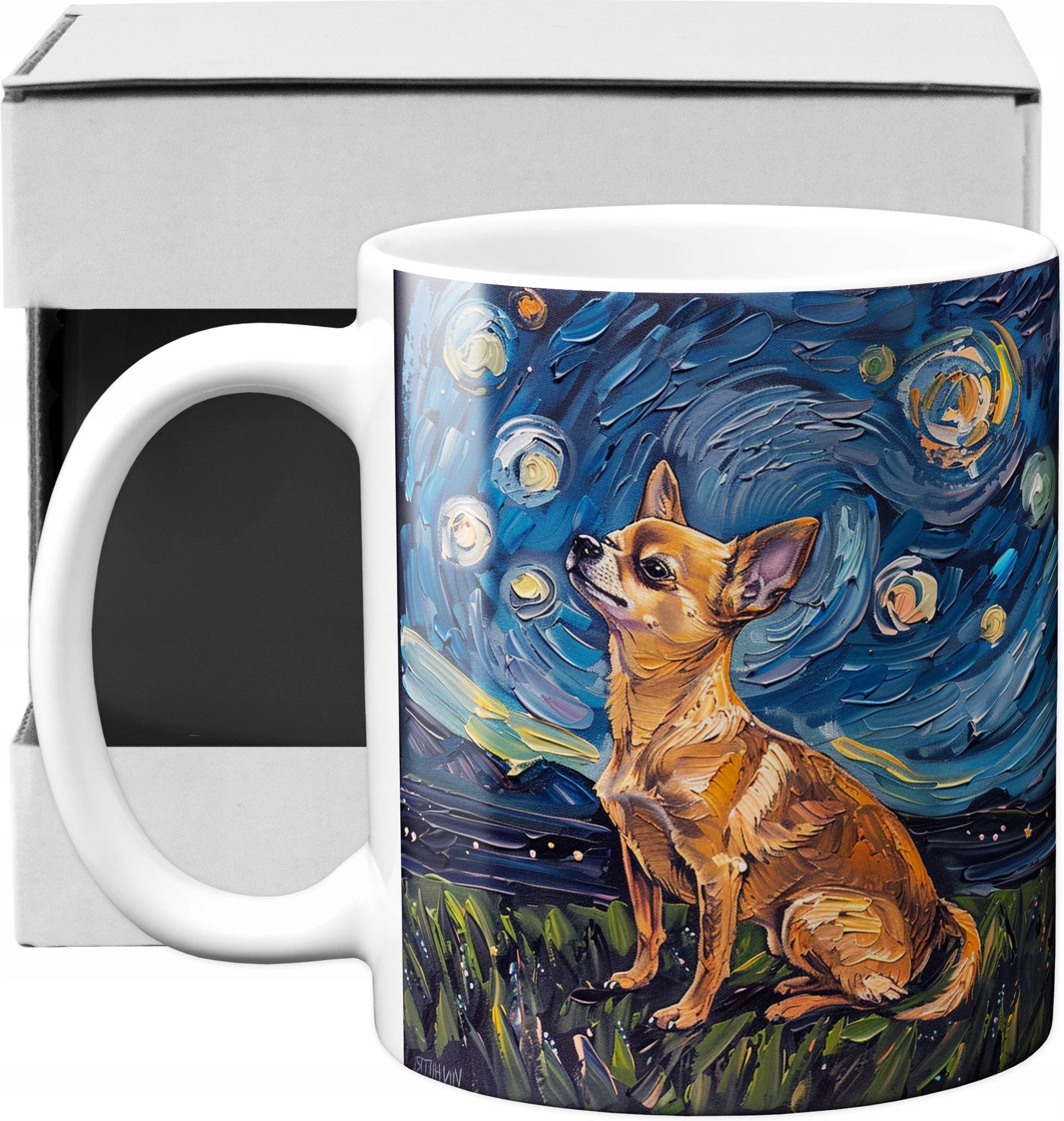 Cziłała Chihuahua Starry Night Gwiaździsta Noc Czi Chi Kubek Pies Dog ...