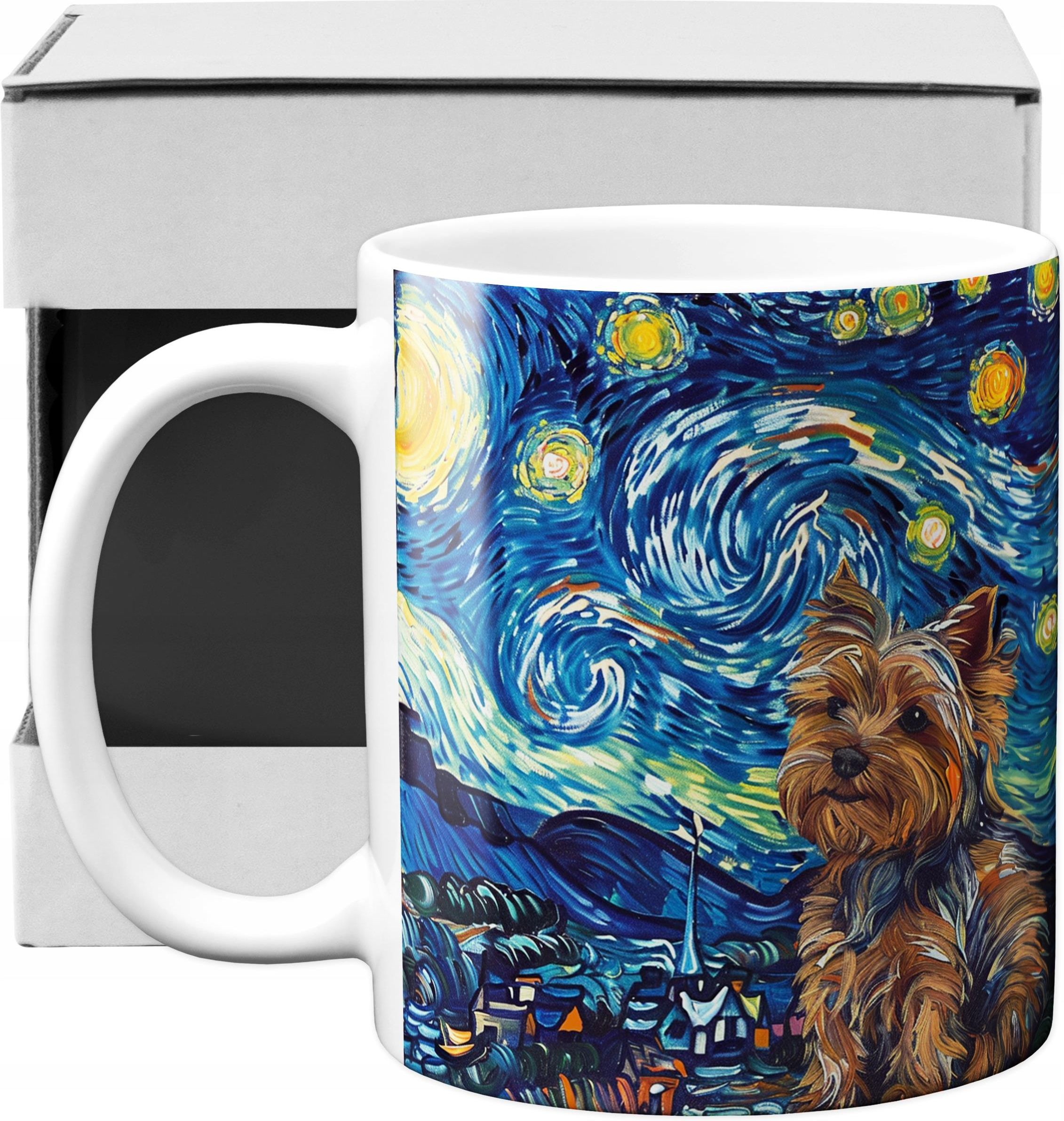 Yorkshire Terrier Starry Night Gwiaździsta Noc Kubek Terier York Jork ...