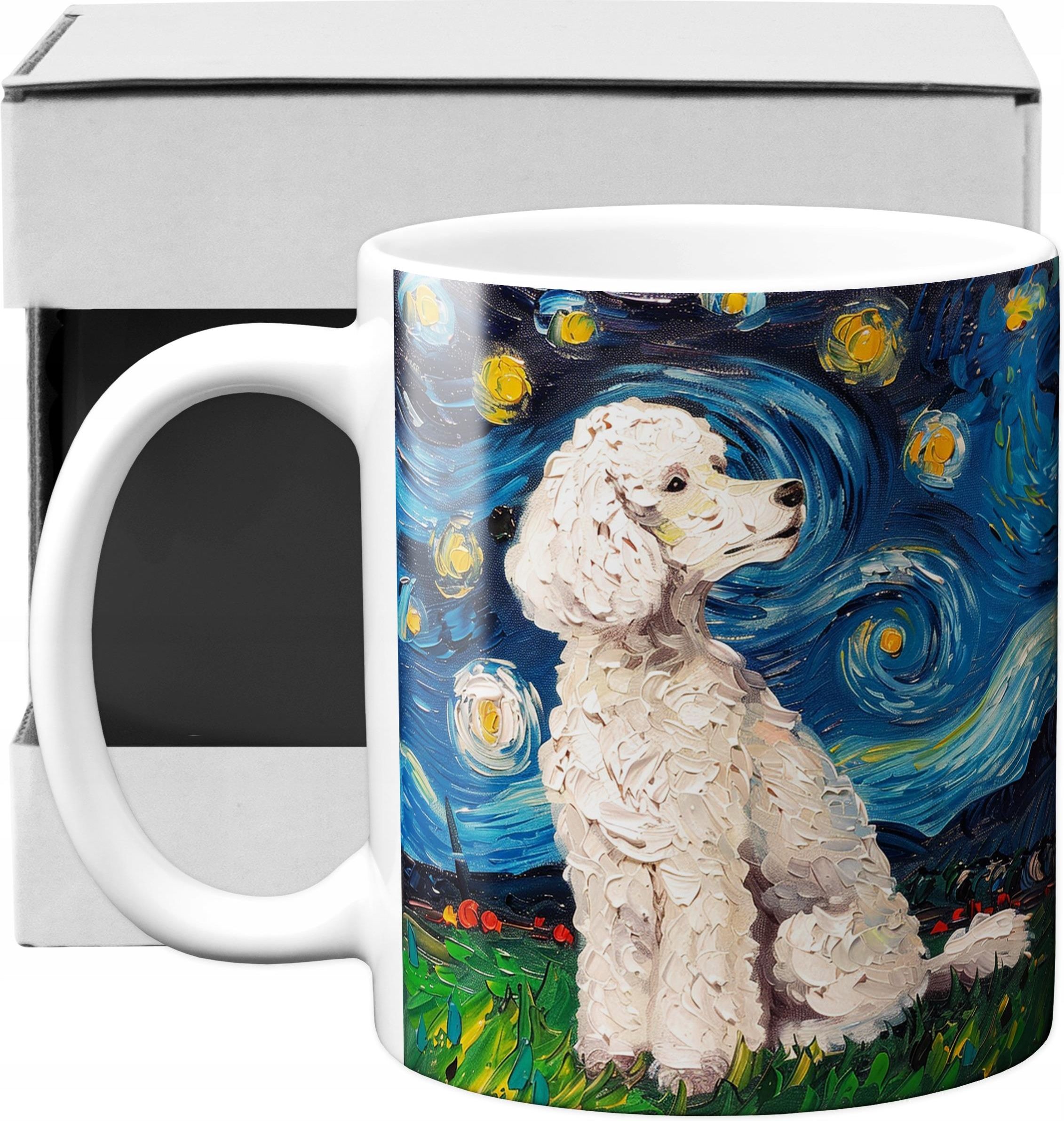 Pudel Starry Night Gwiaździsta Noc Kubek Z Pudlem Pies Poodle Dog ...
