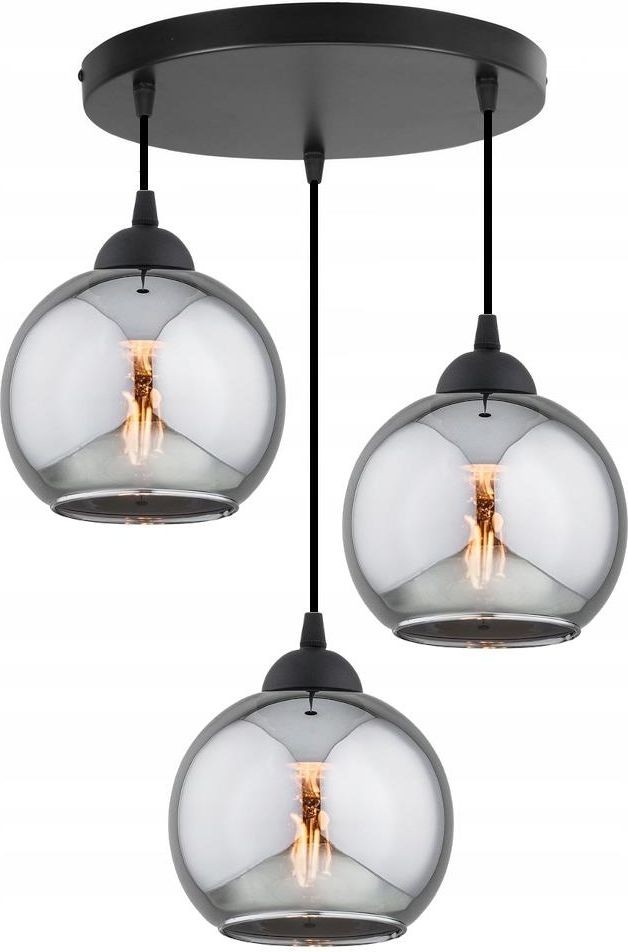 Lampa Wisząca Sufitowa Żyrandol Czarna Kula Chrom Dior Led E27 (59005) - Opinie i atrakcyjne ...