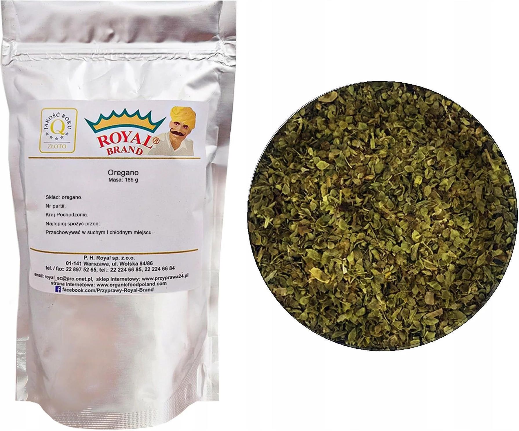 Royal Brand Oregano 165g - Ceny i opinie - Ceneo.pl