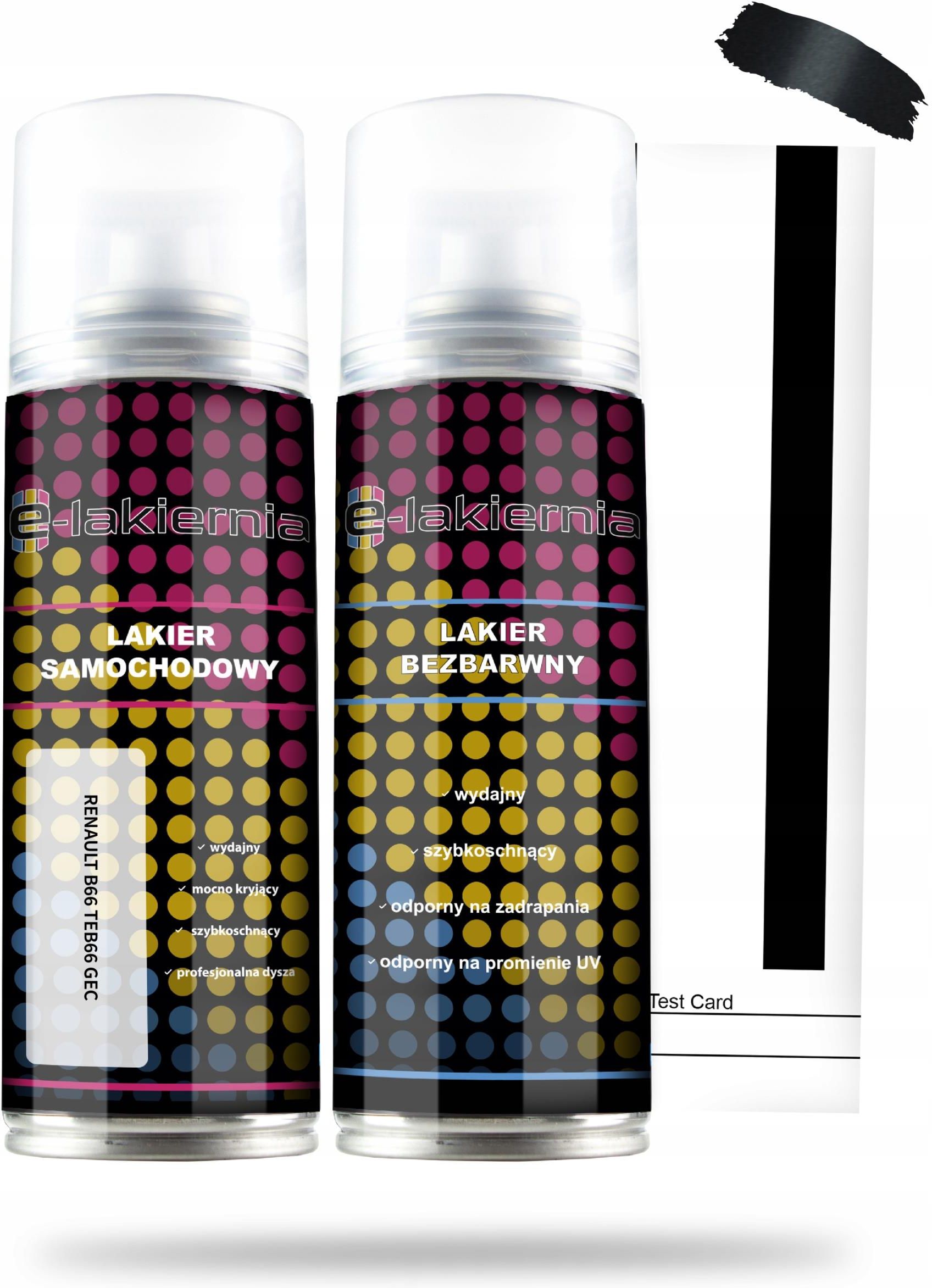 E-Lakiernia Lakier Samochodowy Renault B66 Teb66 Gec W Sprayu Spray Bezbarwny 200ml - Opinie i ...