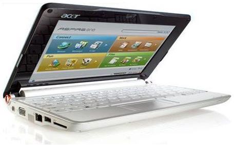 Laptop Acer Aspire ONE A110 Intel Atom N270 512MB 8GB 8,9'' Linux ...