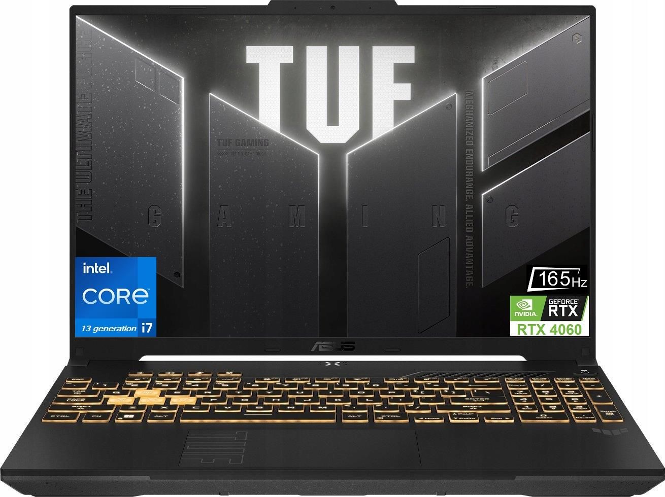Laptop Asus TUF Gaming F16 16/i7/32GB/4096GB/Win11 (FX607JVN313532GS2TB ...