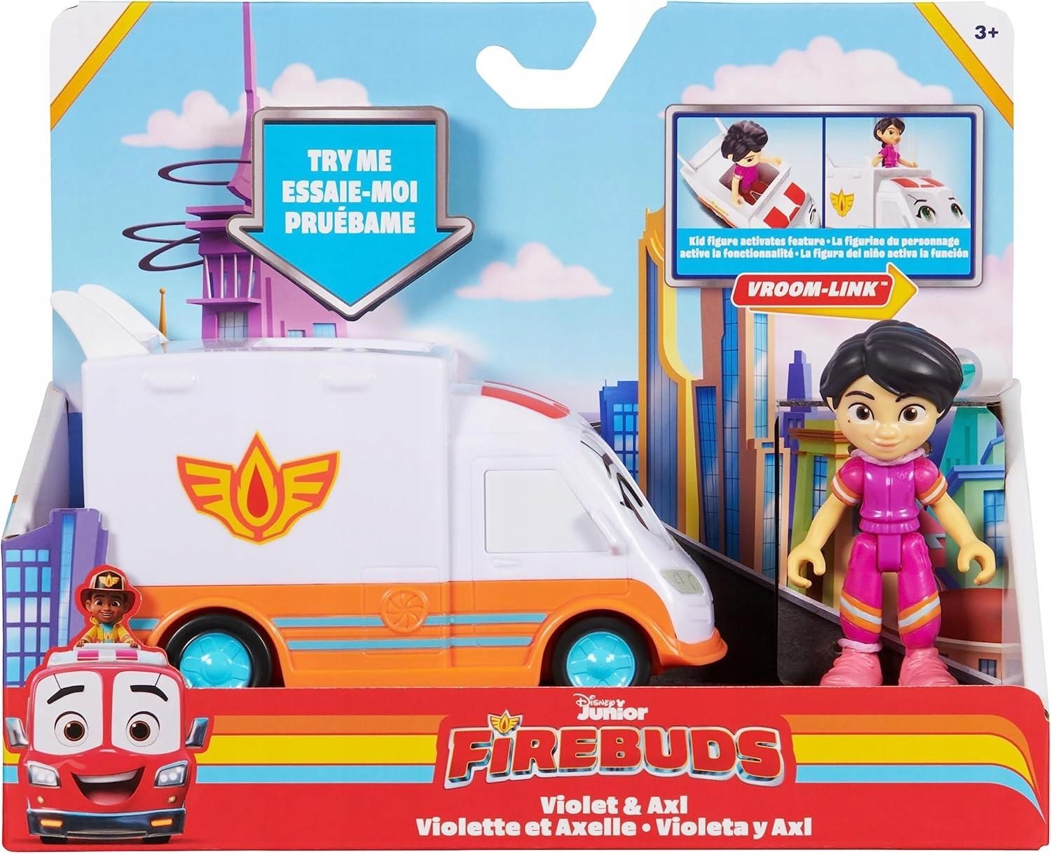 Spin Master Karetka Straż Ekipa Firebuds Violet & Axl Figurka Disney ...