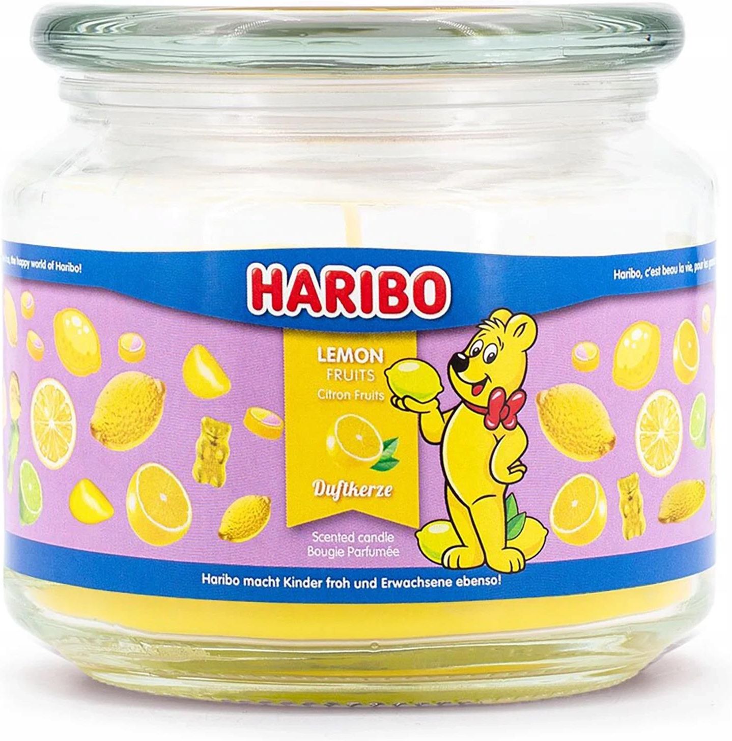 Haribo Świeca Zapachowa W Szkle Cytrynowy Zapach Żelek Lemon Fruits ...