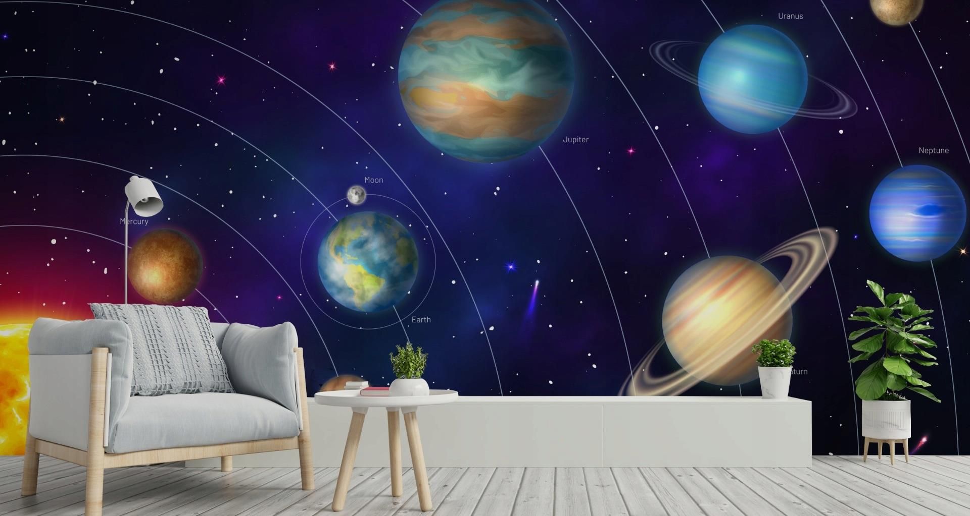 Wallepic Fototapeta Planety Kosmos Napisy Nauka 3D 270x180 - Opinie i ceny na Ceneo.pl