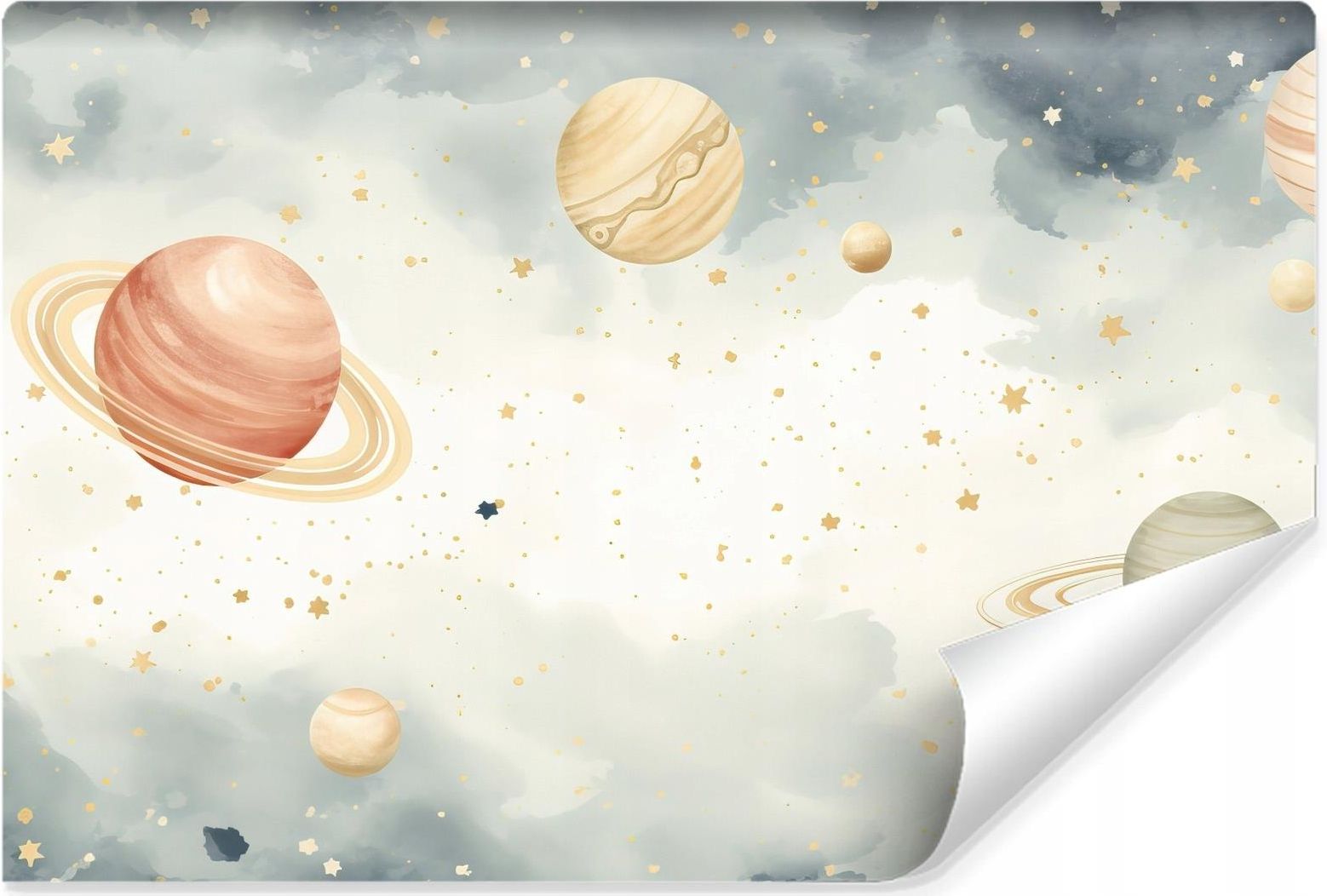 Prineo Fototapeta Dla Dzieci Pastelowe Planety Kosmos Gwiazdy Styl Boho 405x270 - Opinie i ceny ...