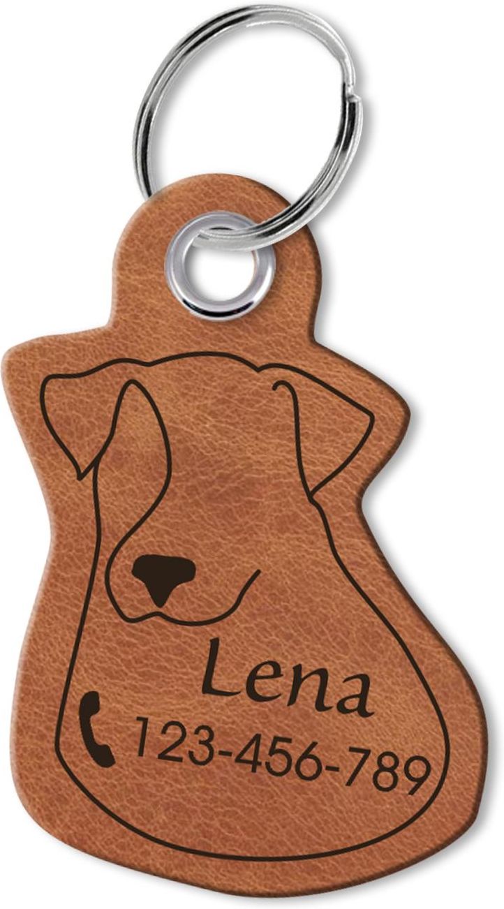 Lemurart Imiennik Zawieszka Adresatka Skóra Z Grawerem Dla Psa Terrier ...