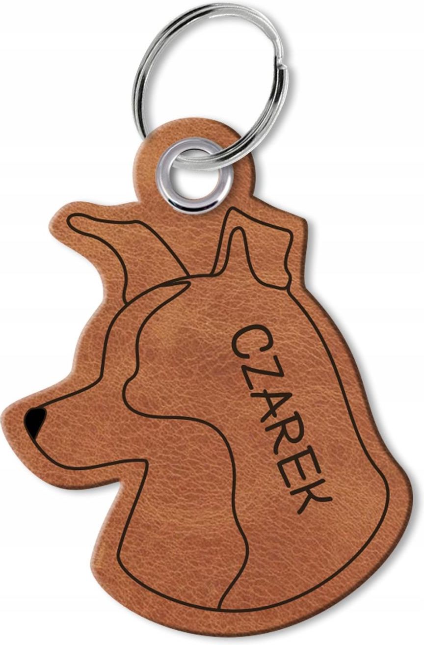 Lemurart Skórzany Identyfikator Dla Psa Border Collie Zawieszka Z ...