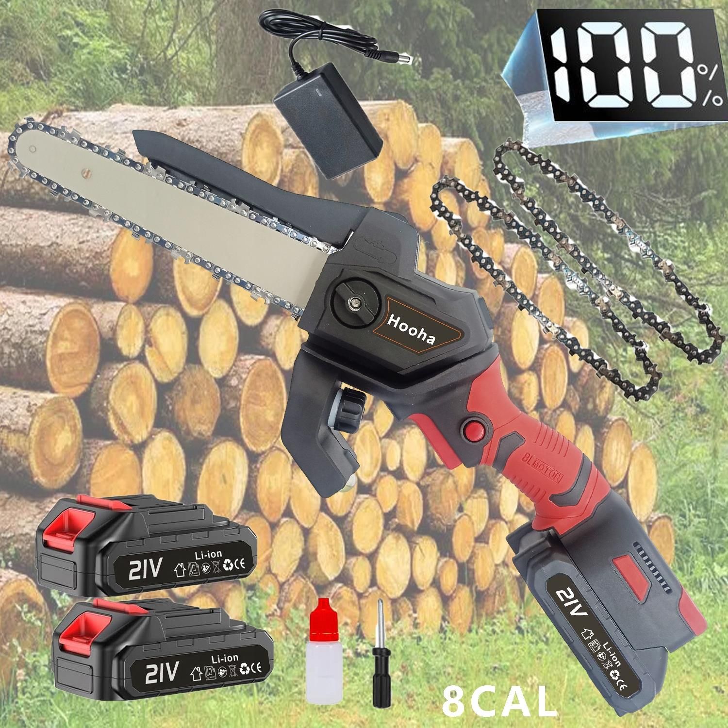 Hooha Akumulatorowa Piła Łańcuchowa Bezszczotkowa Dzbankiem Na Olej ...