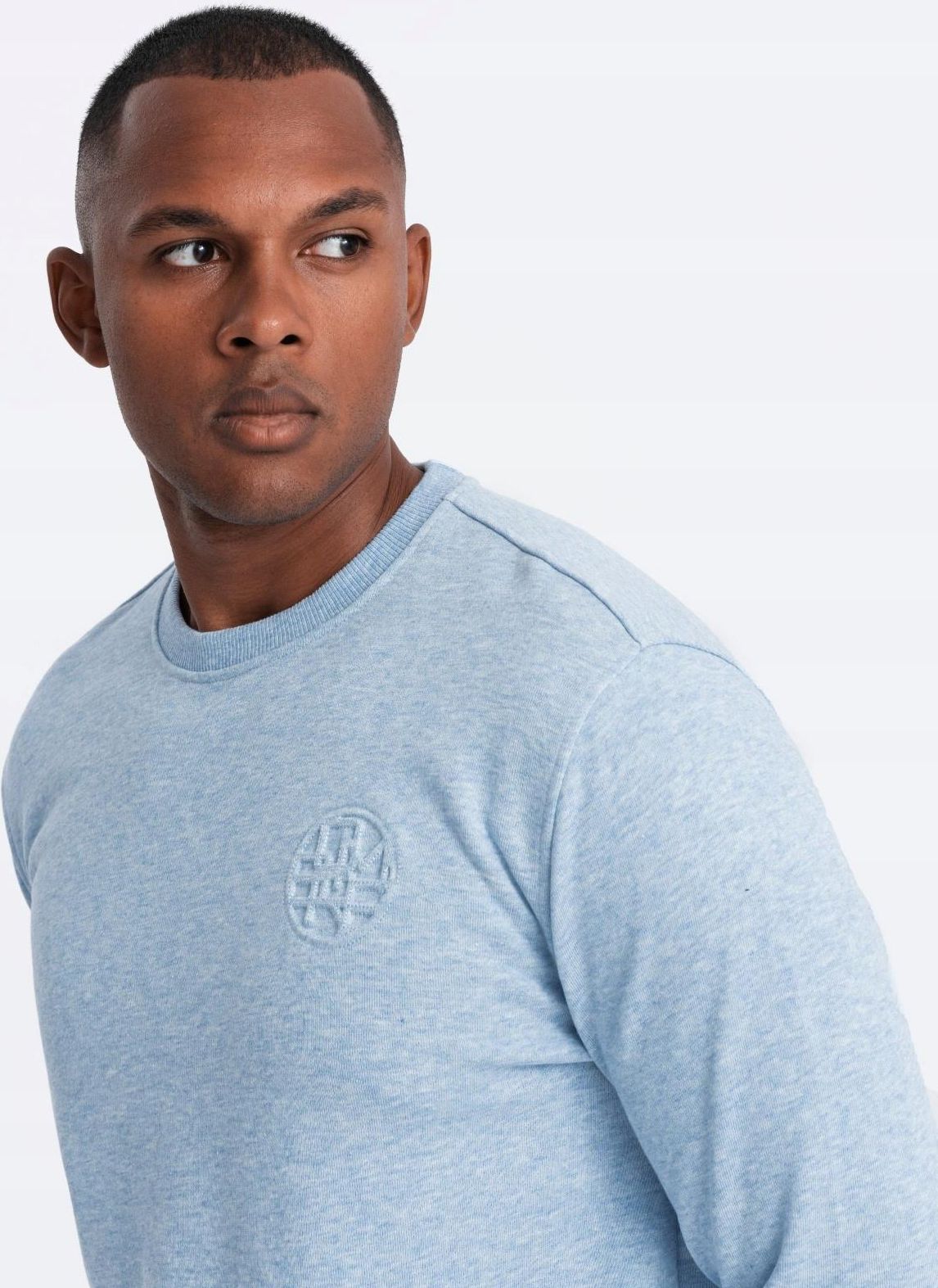 Melanżowa męska dresowa bluza błękitna V3 OM-SSNZ-0163 XXL - Ceny i ...