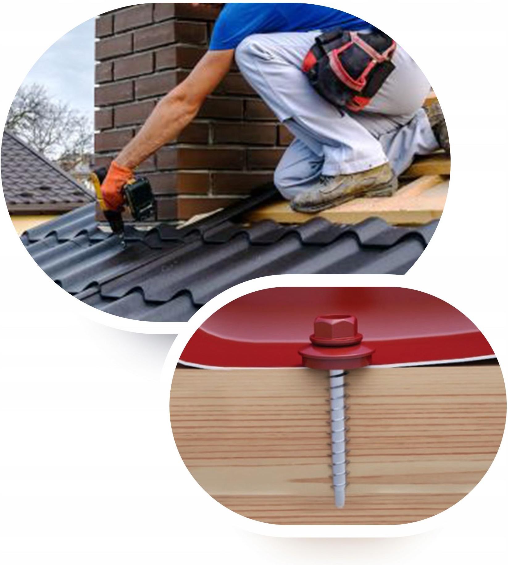 Blacho Wkręty Farmerskie Farmery 4,8X55 Ral 7024 Do Blachy Grafit ...