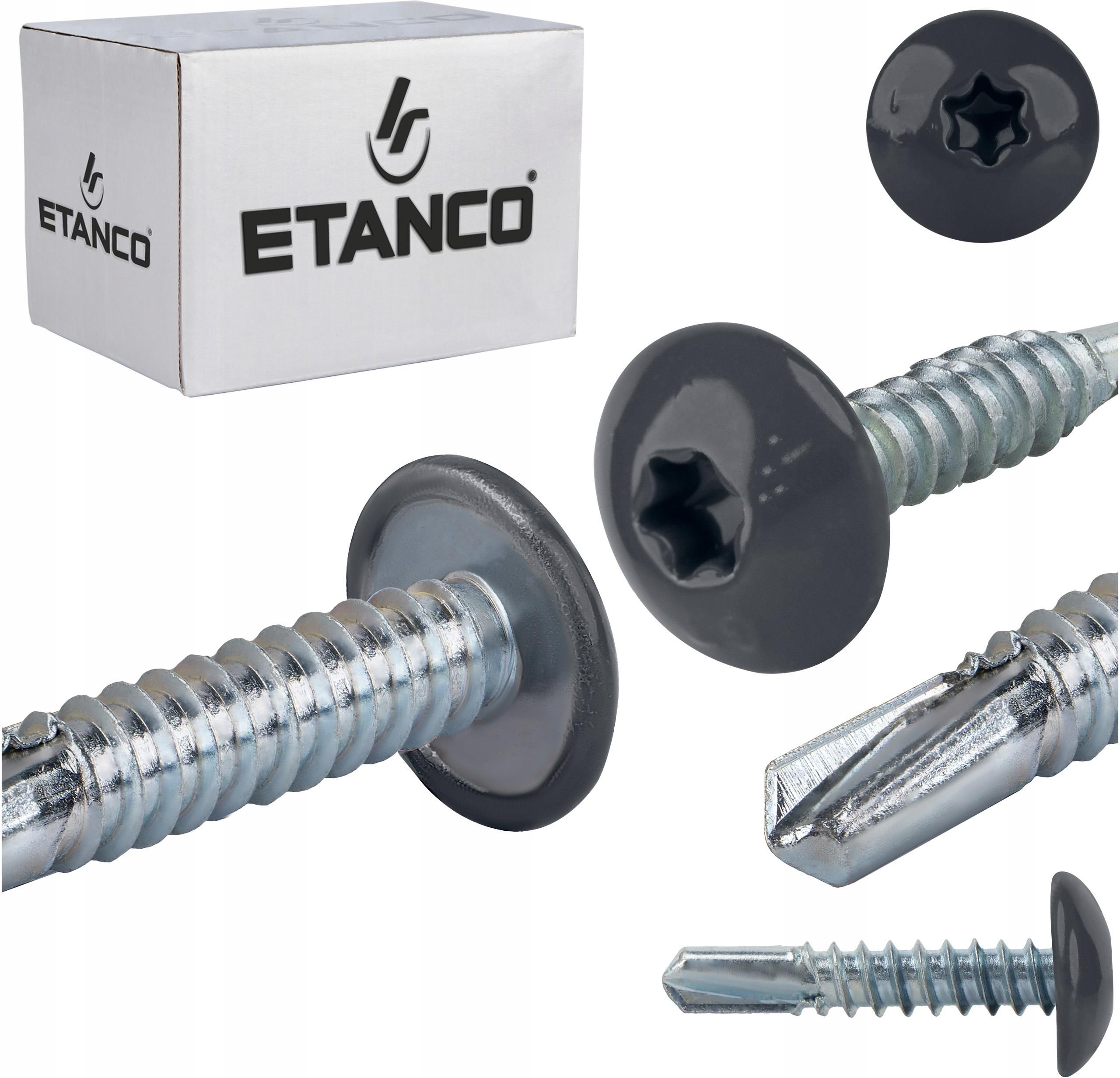 Etanco Wkręty Do Metalu Torx 5Mm 5,5X25 Mm Ral 7016 Gt5 Ph - Opinie i ...