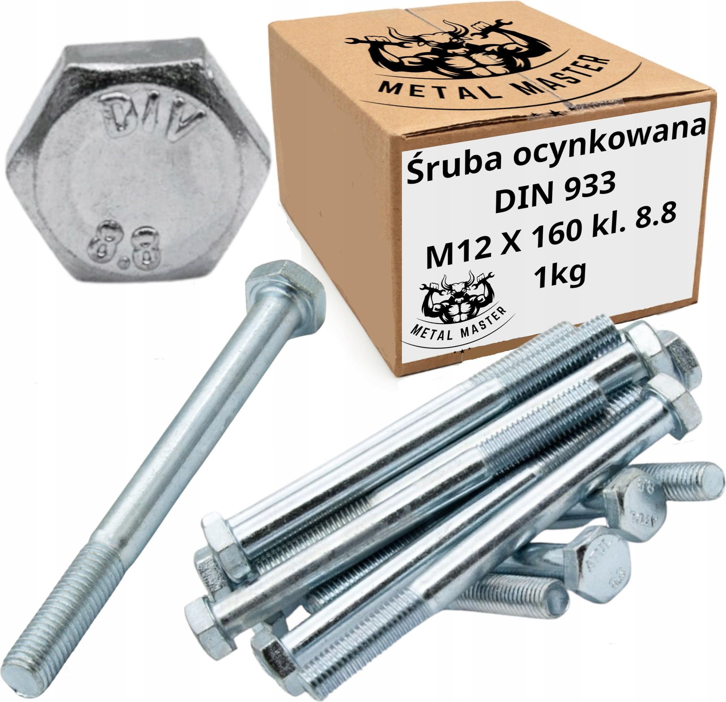 Marcopol Śruba M12X160 Sześciokątna Din931 Ocynk 6-Kątny Kl 8,8 Niepełny Gwint - Opinie i ceny ...