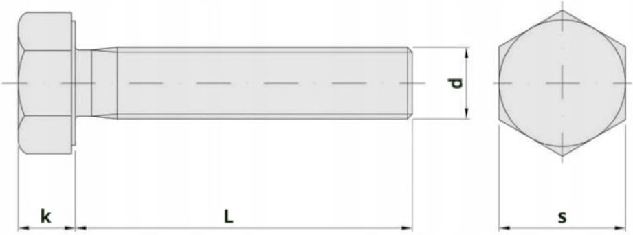 Śruba Sześciokątna M8X80 Ocynk Din 933 Kl 8,8 Z Łbem Sześciokątnym - Opinie i ceny na Ceneo.pl