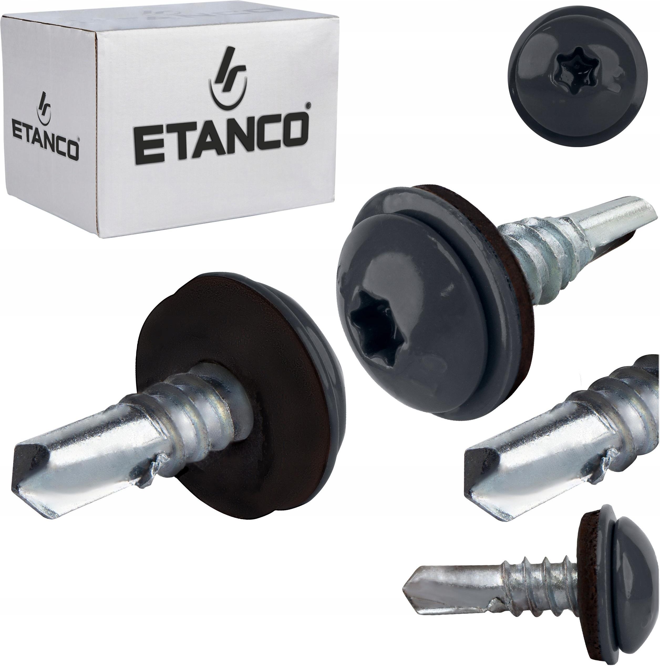 Etanco Wkręty Do Metalu Torx 5Mm 5,5X19 Mm Ral 7016 Gt5 Ph Z14 - Opinie i ceny na Ceneo.pl