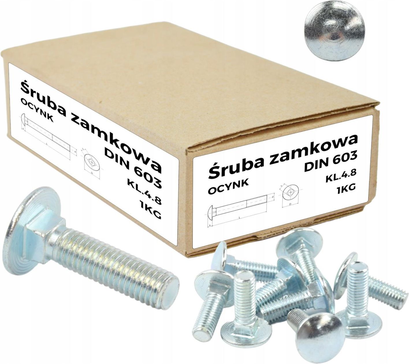 Śruba Zamkowa M10X40 Din 603 Grzybkowa Ocynk - Opinie i ceny na Ceneo.pl