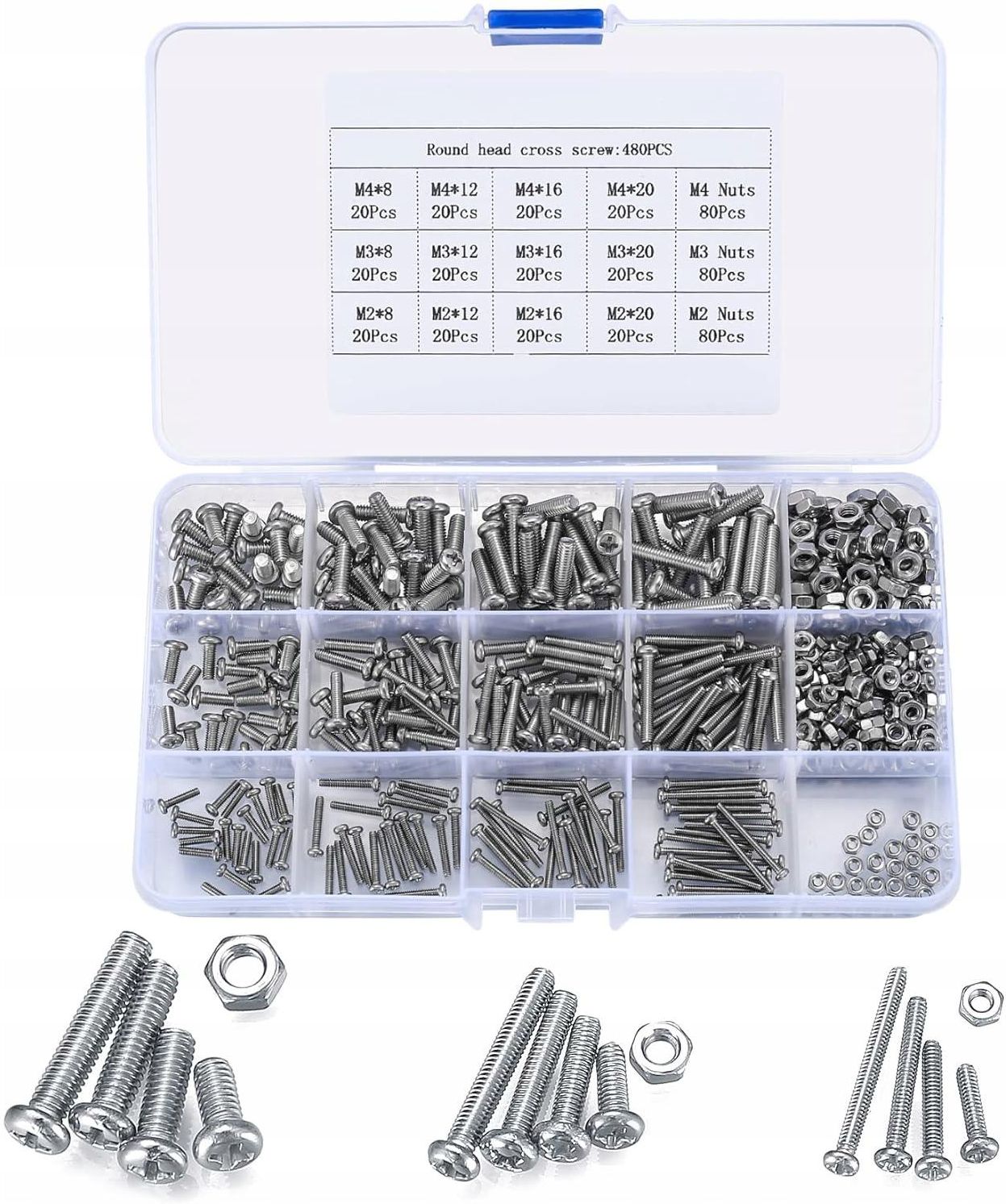 Zestaw Śrub Imbusowych Nakładek Nakrętek M2/M3/M4 Ze Stali - Opinie i ...