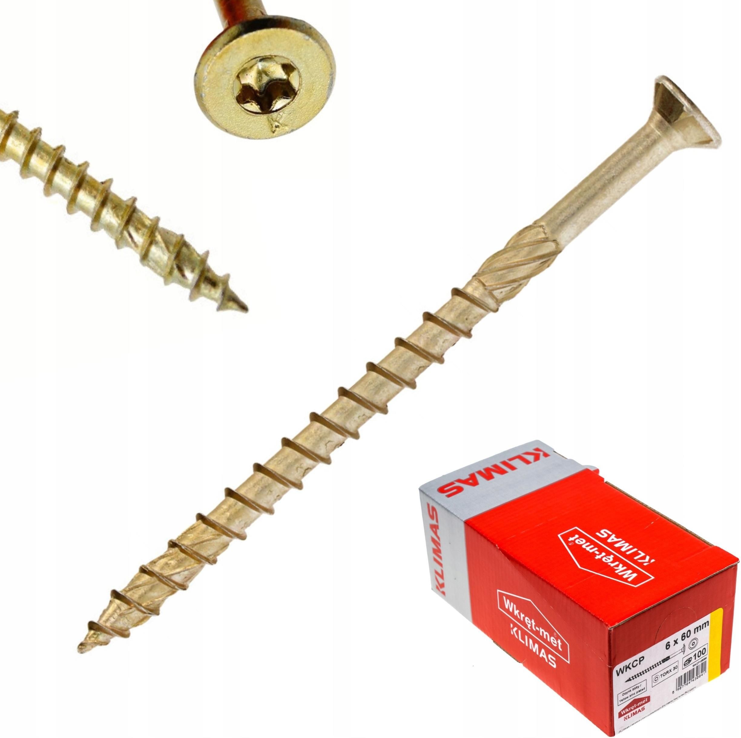 Wkręt-Met Wkręty Ciesielskie Do Drewna Torx 5X60 Klimas - Opinie i ceny ...