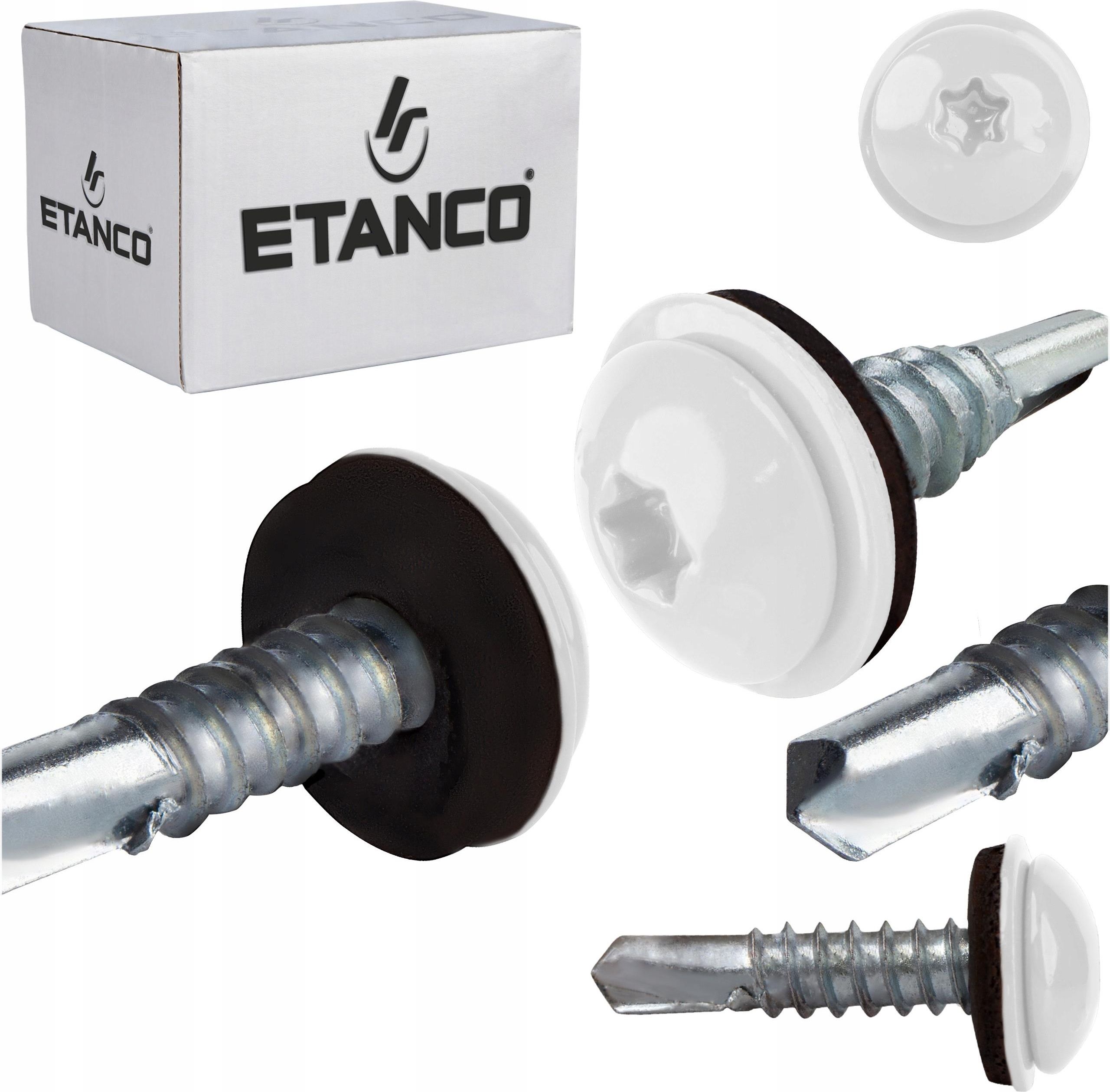 Etanco Wkręty Do Metalu Torx 5Mm 5,5X25 Mm Ral 9010 Gt5 Ph Z14 - Opinie i ceny na Ceneo.pl