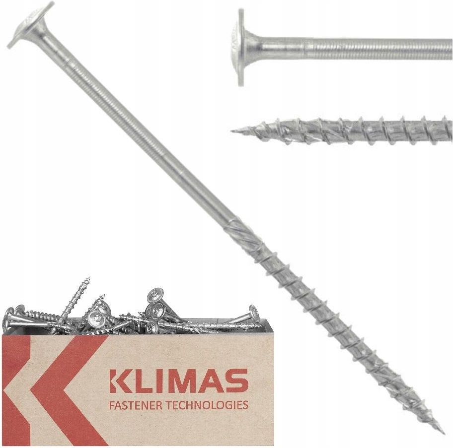 Wkręt-Met Wkręty Do Drewna Ciesielskie Wkcp-B Łeb Podkładkowy Klimas ...