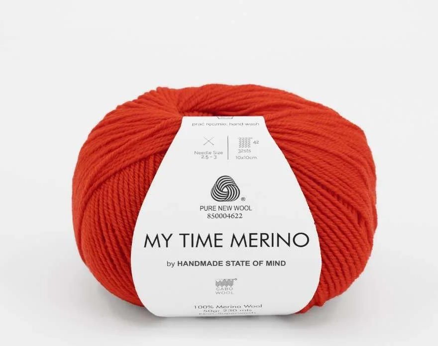 Włóczka Gabo Wool My Time Merino By State Of Mind 9522 Czerwona ...