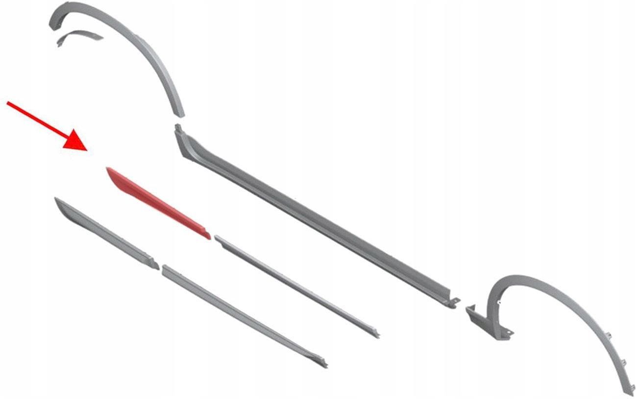 Listwa boczna Bmw X3 F25 2010-2017 Listwa Drzwi Tylnych Prawa ...