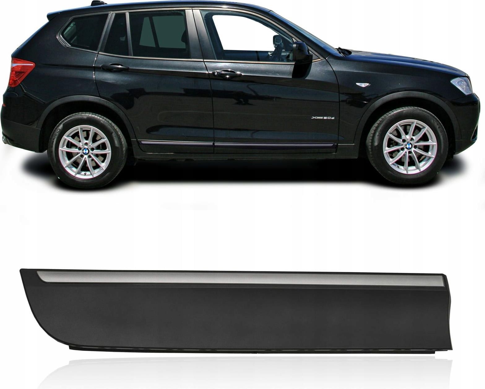 Listwa boczna Bmw X3 F25 2010-2017 Listwa Drzwi Tylnych Prawa ...
