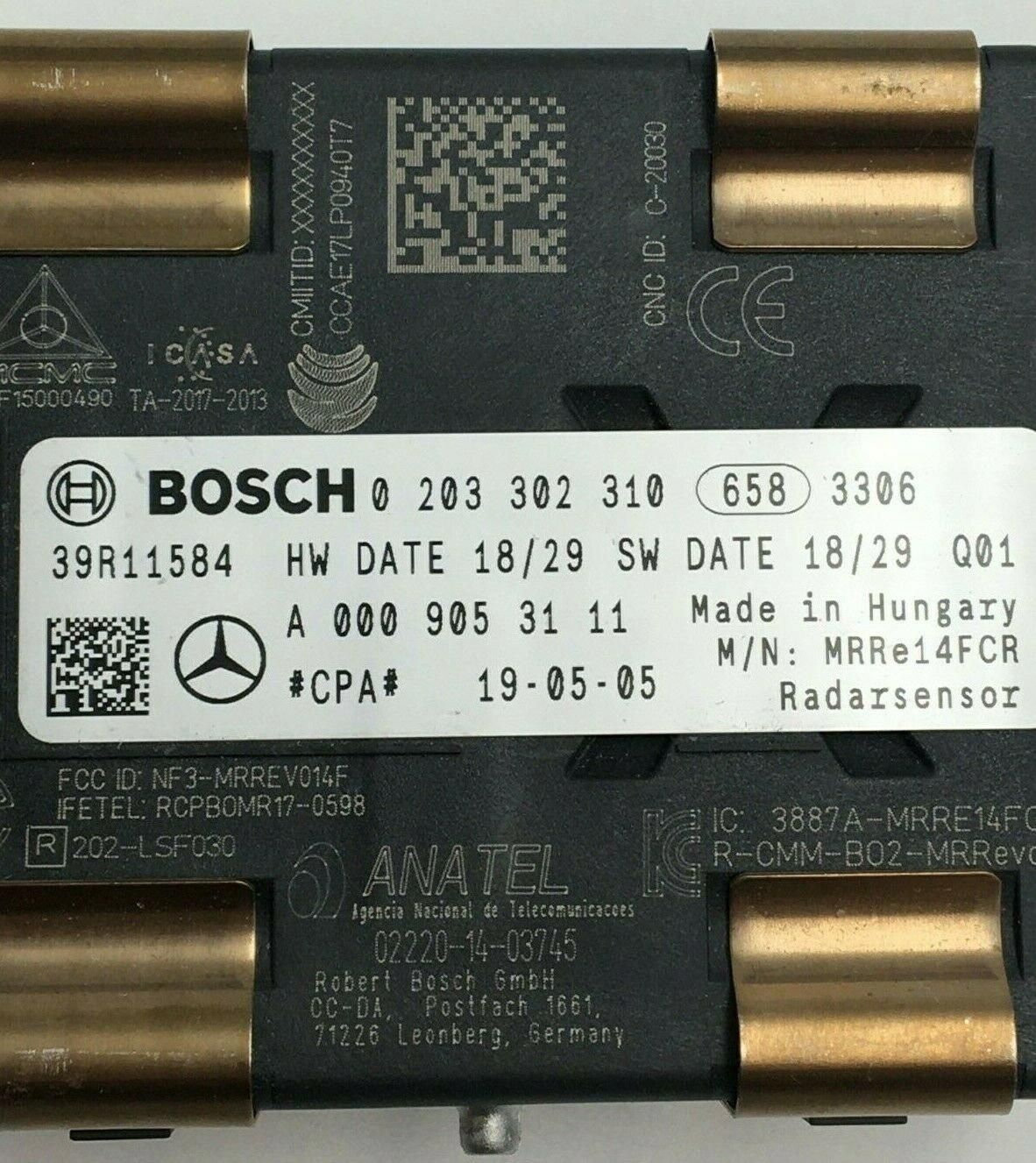 Mercedes-Benz Radar Sensor Moduł Przód Mercedes C-Klasa W205 Glc W253 ...