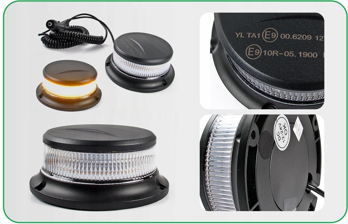 Lampa Ostrzegawcza Kogut Led Alr 12V 24V Magnes Błyskowa - Opinie i ...