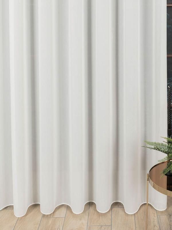 Romanetka Firana Lekka Kremowa Salon Delikatna Firany Z Taśmą Wave Do ...