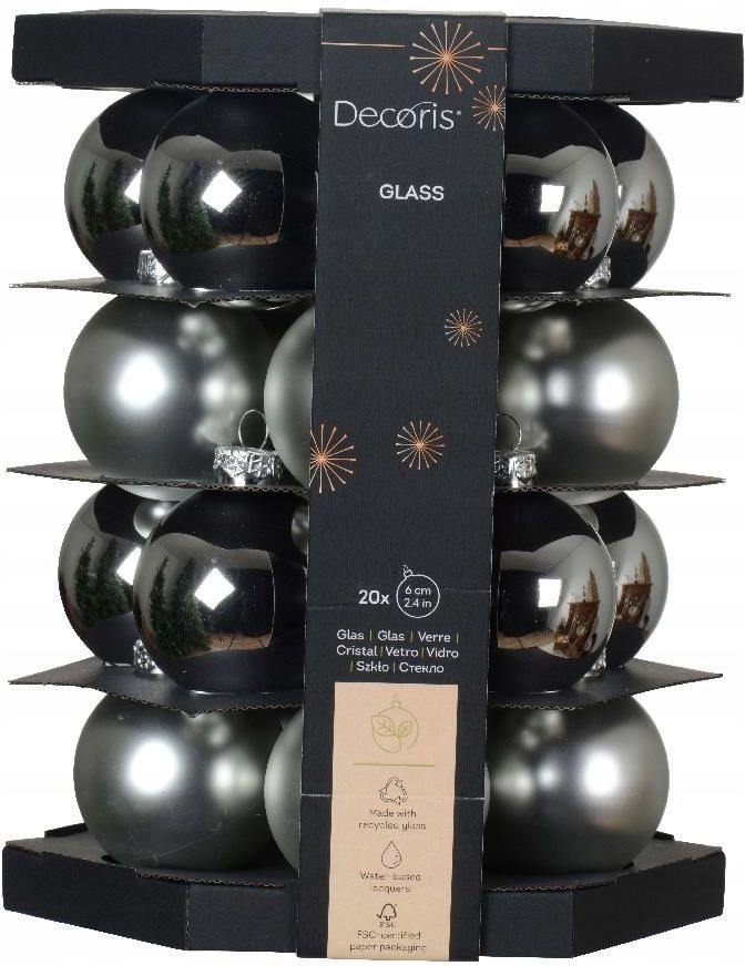 Decoris Bombki szklane mix dia6cm nr. art.145523 - Opinie i atrakcyjne ...