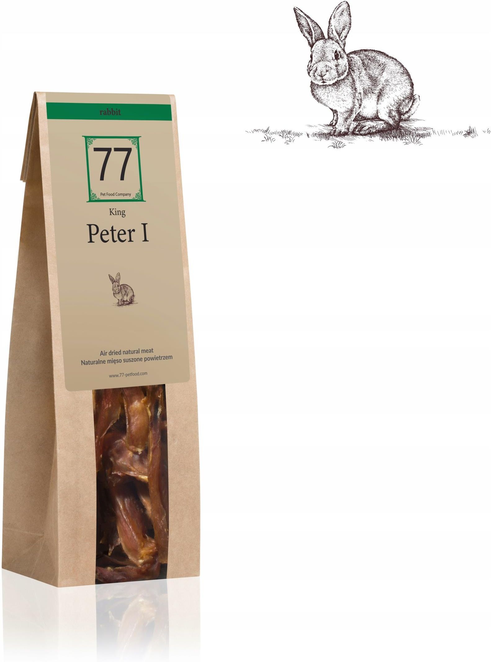 Karma 77 Pet Food Peter I Stripes Z Suszonego Królika 80G - Ceny i ...