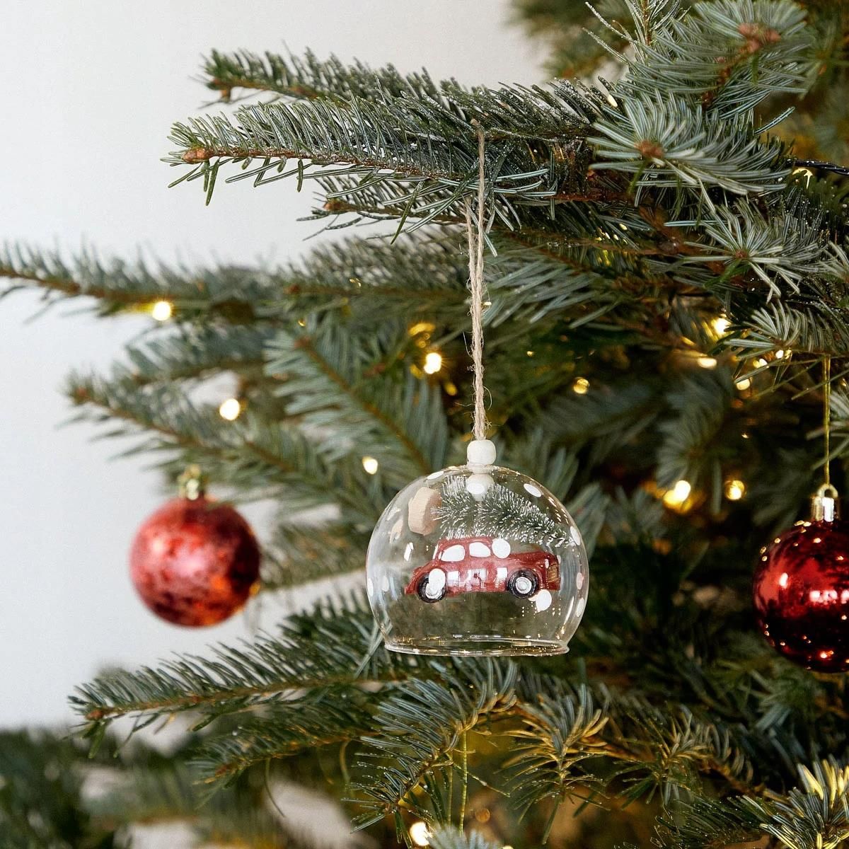 Homla Bombka Glars z samochodem i choinką 9x8 cm - Opinie i atrakcyjne ...