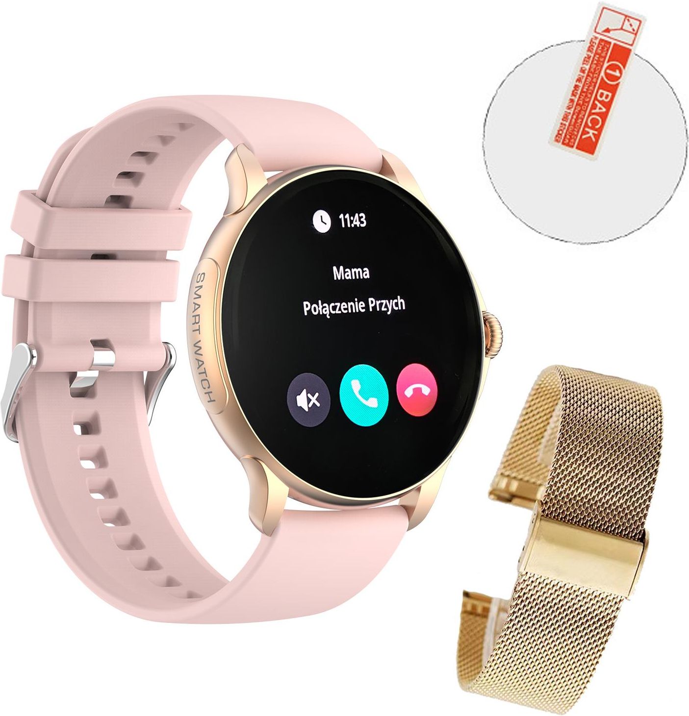 Smartwatch zegarek damski HK-49 złoty AMOLED - Opinie i ceny na Ceneo.pl