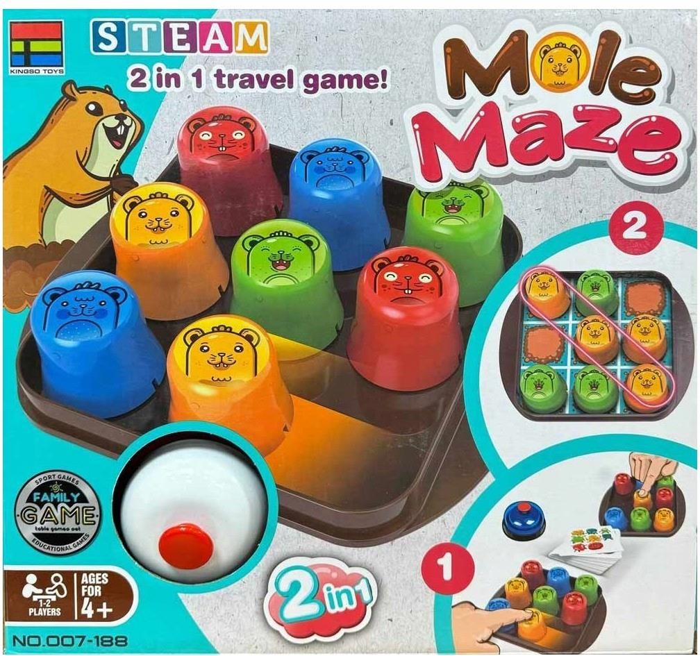 Mole Maze 2w1 Szybkie kubeczki, Kółko Krzyżyk - Gra dla dziecka - Ceny ...